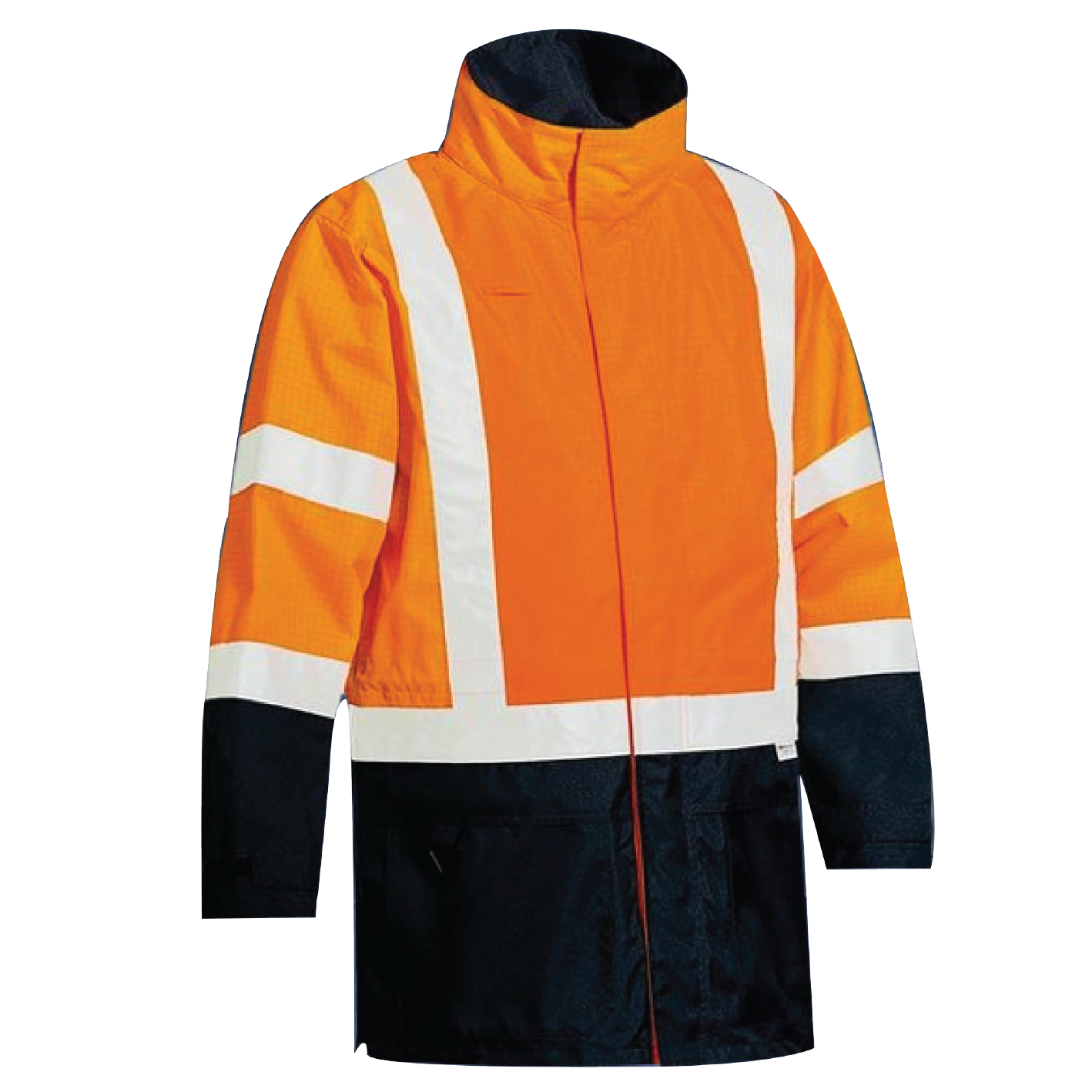 Rain Jacket Hi Vis Orange heavy duty 5in1 Hi Vis Bisley Size 6XL ...