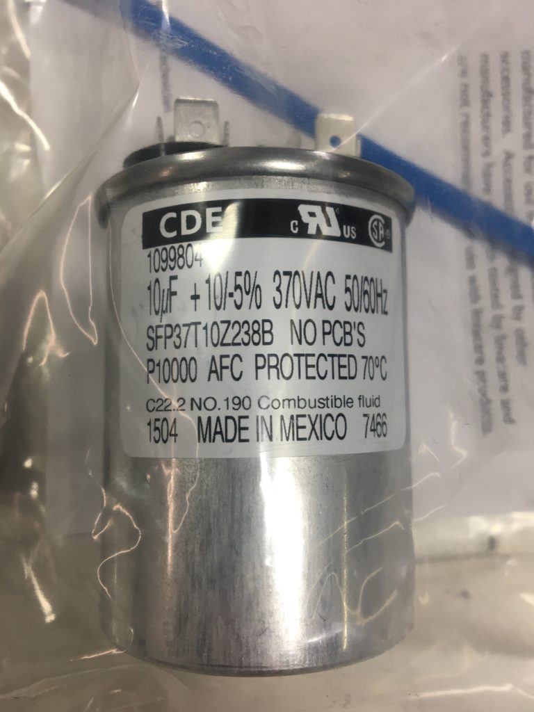 Capacitor assembly Everflo - Oceania Gas