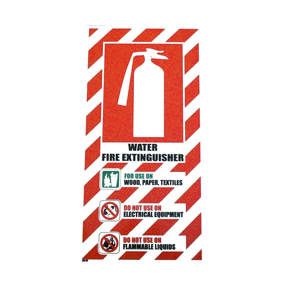 Sign Fire Protection Water - Oceania Gas
